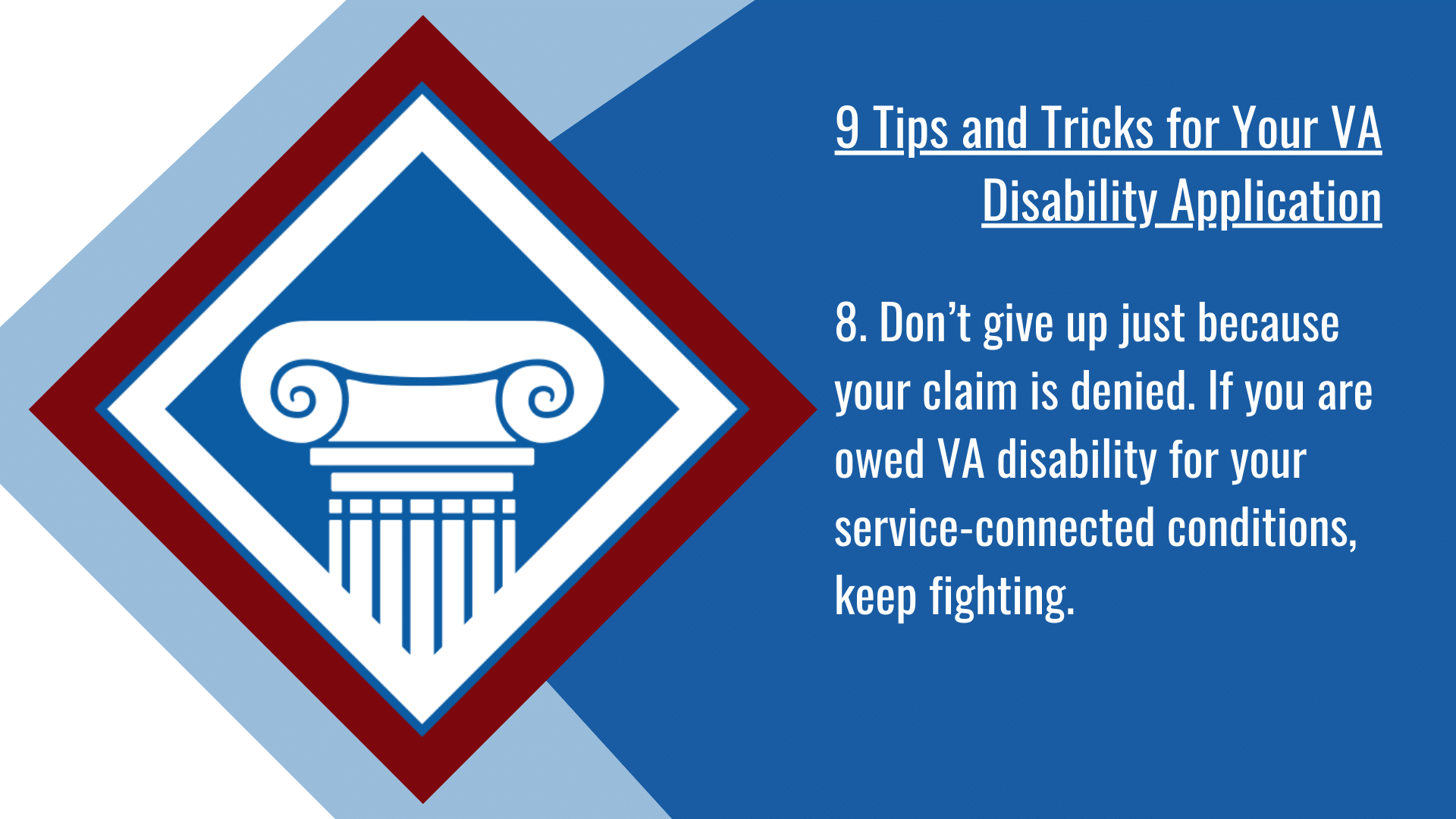 Tips for your VA disability claim