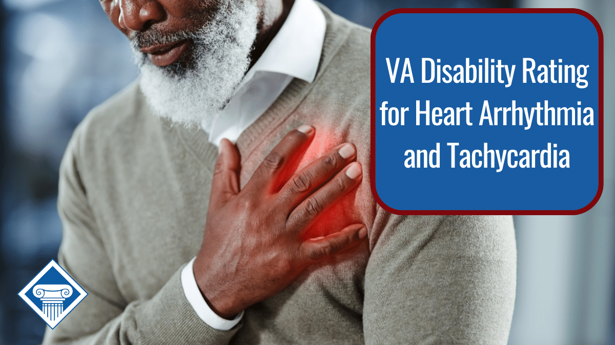 VA disability rating for heart arrhythmia and tachycardia VA ratings