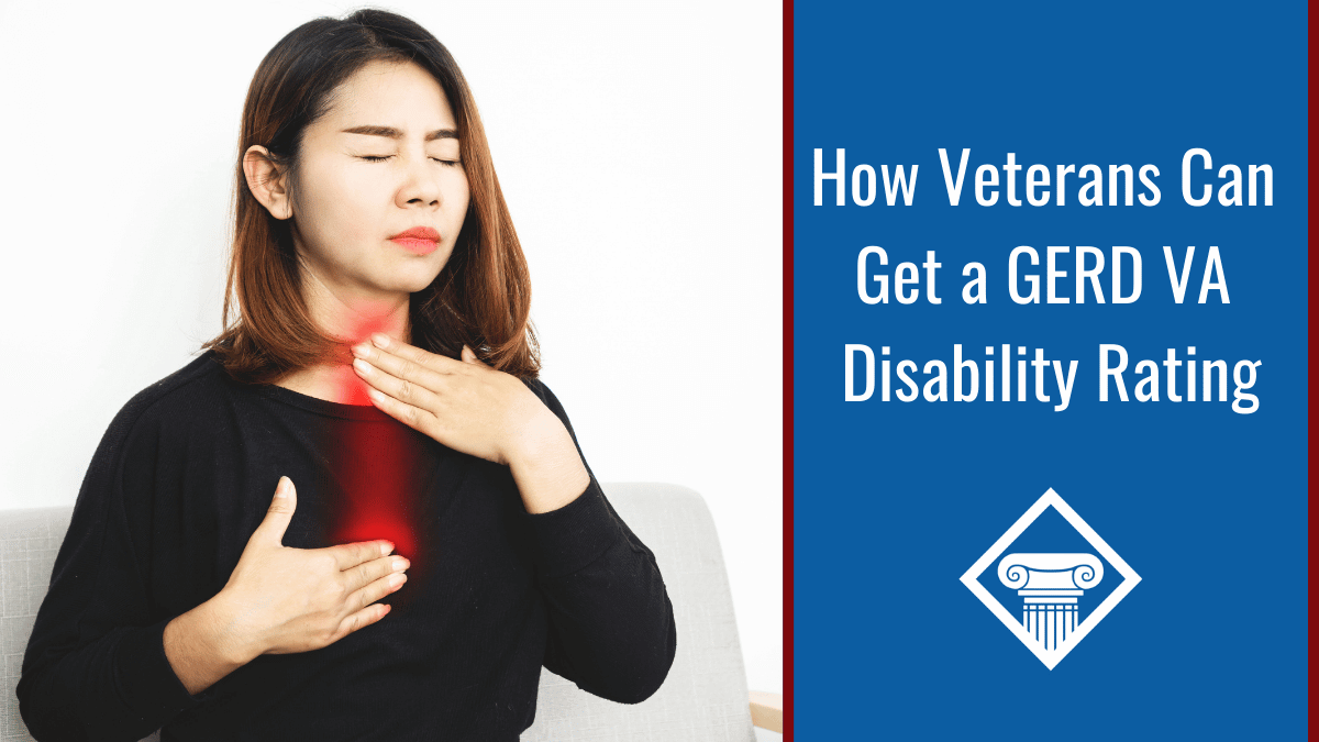 GERD VA disability ratings explained