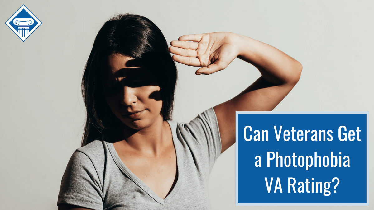 Can veterans get a photophobia VA rating?