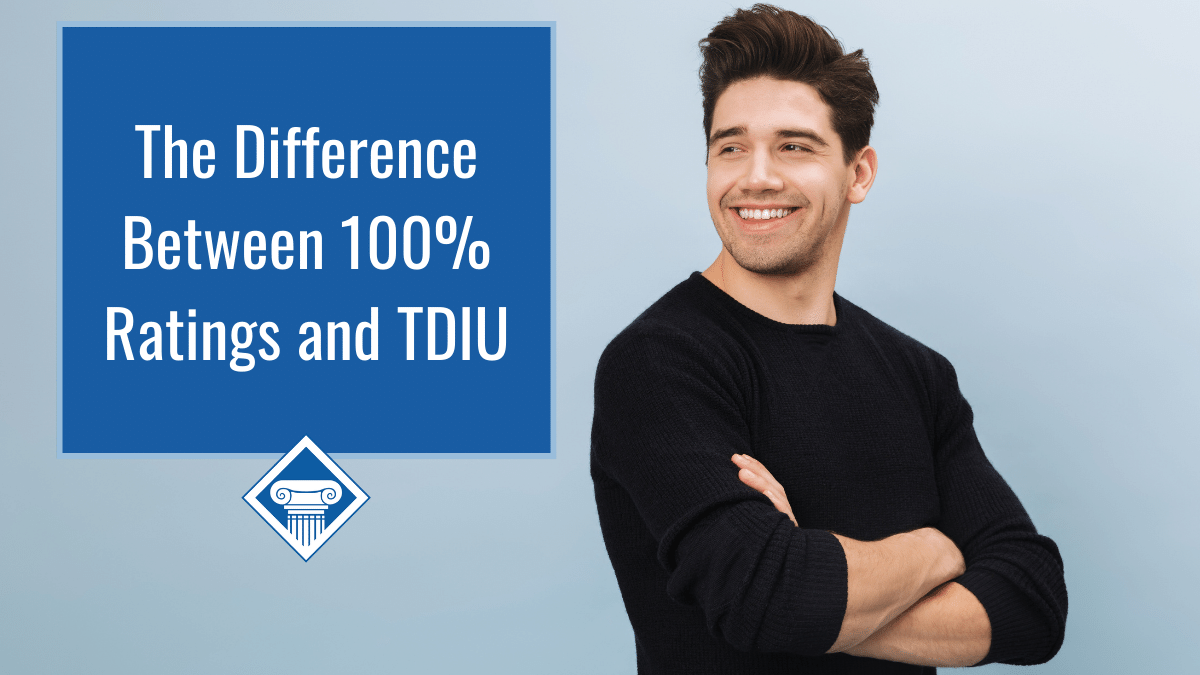 The difference between 100% ratings and TDIU