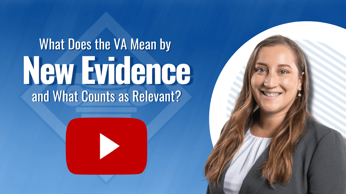 What is new and relevant evidence?